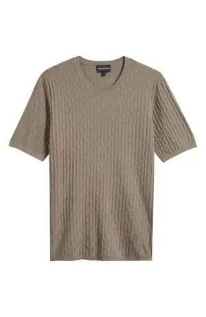 Emporio Armani Short Sleeve Sweater T-shirt - Grey