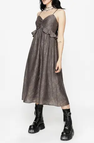 DISTURBIA Ailsa Frill Cami Midi Dress