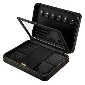 Wolf Lauren Zip Case - Black