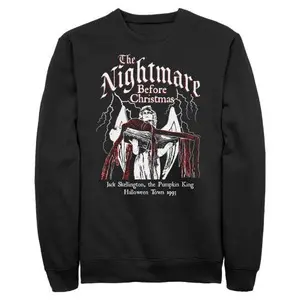 THE NIGHTMARE BEFORE CHRISTMAS Crewneck Sweatshirt - Black