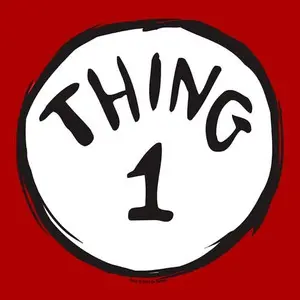 DR. SEUSS Thing 1 Classic Badge T Shirt