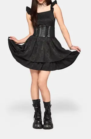 DISTURBIA Elaria Babydoll Mini Dress