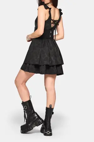 DISTURBIA Elaria Babydoll Mini Dress