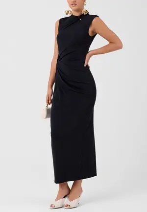 Rachel Rachel Roy Daria High Neck Sleeveless Midi Dress