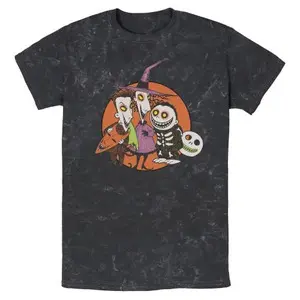 THE NIGHTMARE BEFORE CHRISTMAS Halloween Lock Shock And Barrel T Shirt - Black
