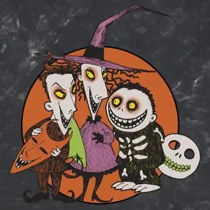THE NIGHTMARE BEFORE CHRISTMAS Halloween Lock Shock And Barrel T Shirt