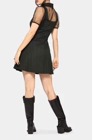 DISTURBIA Kera Pleated Mini Dress
