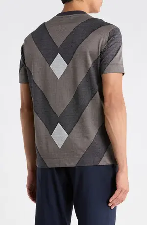 Emporio Armani Jacquard Knit Crewneck T-shirt