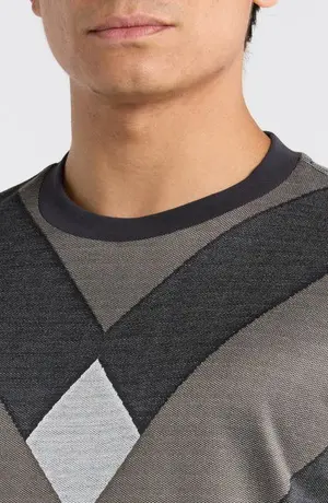 Emporio Armani Jacquard Knit Crewneck T-shirt