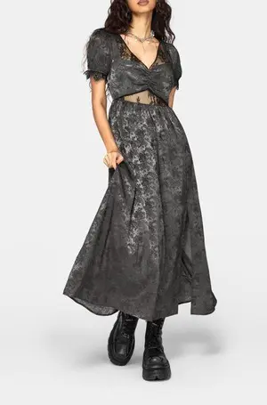 DISTURBIA Lili Midi Dress - Grey