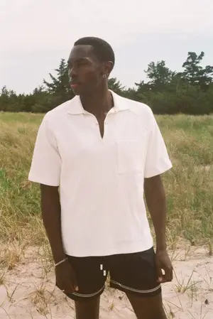 TOMBOLO Raglan Mesh Polo