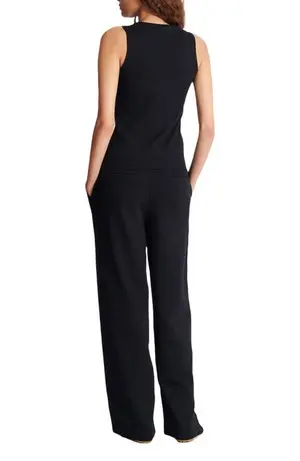 Balmain Printed Cotton Tank Top - Black