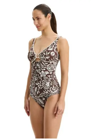 GOTTEX Garden Mist V-neck One Piece
