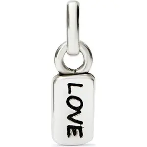 UNODE50 Charm With Word Love - Silver