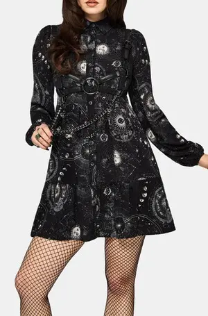 DISTURBIA Elise Mini Shirt Dress