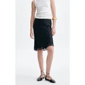 Vanessa Bruno Hasna Jacquard Midi Skirt - Noir