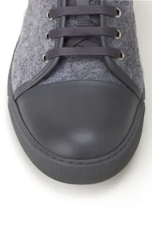 LANVIN Dbb1 Sneakers In Felt And Nappa Leather