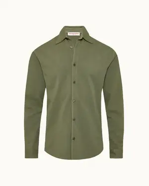 Orlebar Brown Giles Garment Dye Tailored-fit Shirt