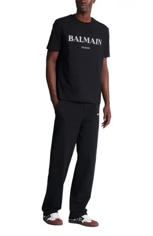 Balmain T-shirt With Print - Black