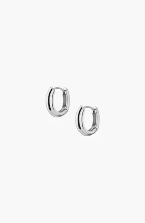 AURATE Tidal Hoop Earrings - White