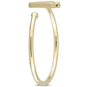JULIANNA B. Dimond Initil Ring 10k Yellow Gold T