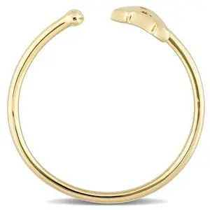 JULIANNA B. Dimond Initil Ring 10k Yellow Gold T