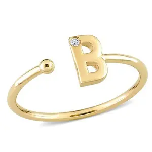 JULIANNA B. Diamond Initial Ring - B