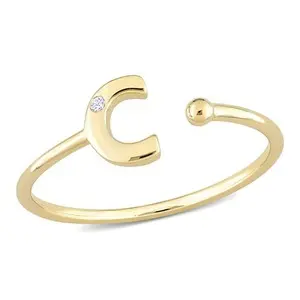 JULIANNA B. Diamond Initial Ring - C