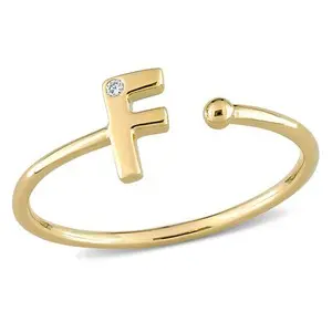 JULIANNA B. Diamond Initial Ring - F