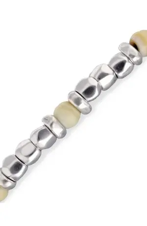 UNODE50 Bracelet With Murano Glass Marfil Beads