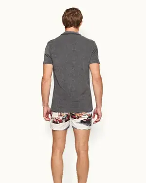 Orlebar Brown Terry Towelling Tailored Fit Towelling Polo Shirt