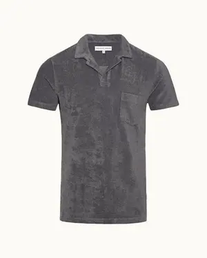 Orlebar Brown Terry Towelling Tailored Fit Towelling Polo Shirt