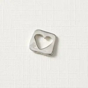 TEN THOUSAND VILLAGES Sterling Heart Charm Pendant - Silver