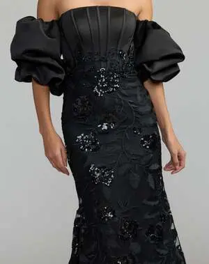 Mac Duggal Off-the-shoulder Gown