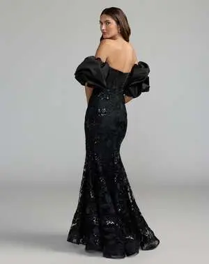 Mac Duggal Off-the-shoulder Gown