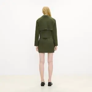 Theory Mini Trouser Skirt In Suede