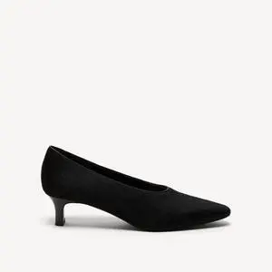 Theory Silvie Calf Hair Kitten Heel Pumps