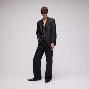 Gucci Pinstriped Wool Blend Pants