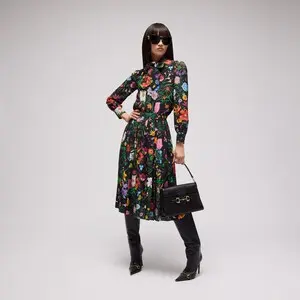 Gucci Printed Silk Crêpe De Chine Dress