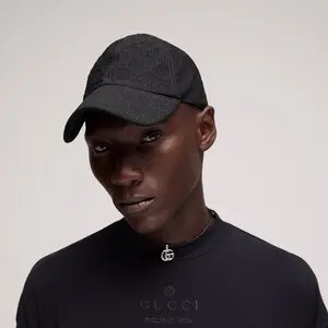 Gucci Embossed Gg Jersey Baseball Hat