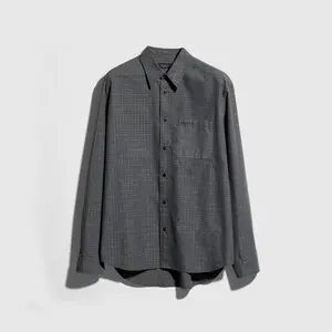 Gucci Check Cotton Lamé Shirt With Embroidery