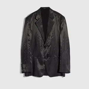 Gucci Pinstripe Wool Silk Jacket
