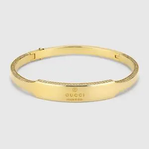 Gucci Trademark Bangle Bracelet - Crystals