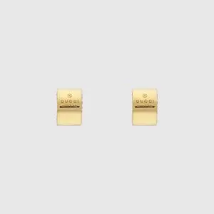 Gucci Trademark Earrings In Gold-tone Brass