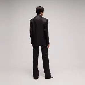 Gucci Pinstripe Wool Silk Pants