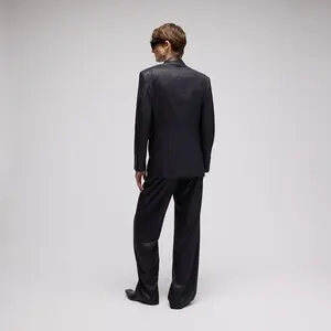 Gucci Pinstripe Chintzed Wool Blend Jacket