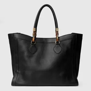 Gucci Bamboo Tote Large Bag In Leather