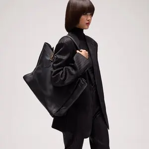 Gucci Bamboo Tote Large Bag In Leather