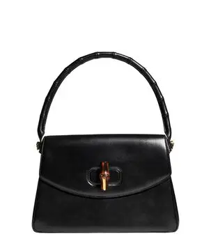 Gucci Bamboo Vendetta Medium Top Handle Bag In Leather