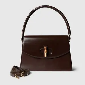 Gucci Bamboo Vendetta Medium Top Handle Bag Leather - Brown